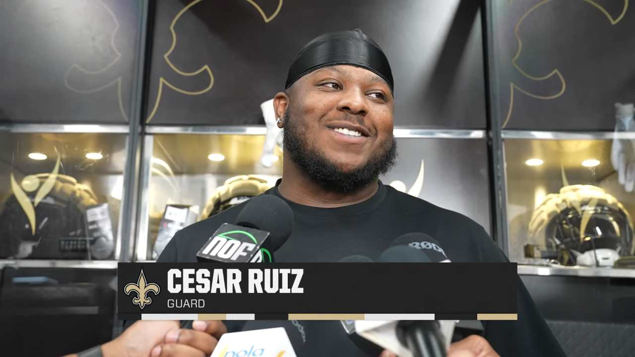 Cesar Ruiz on return from injury | Saints vs. Chargers NFL Week 8