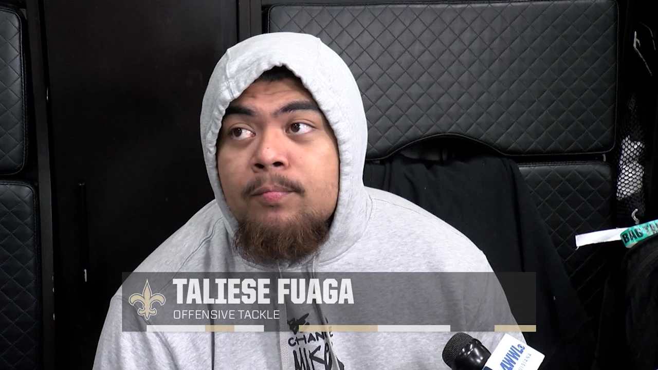 Taliese Fuaga on Spencer Rattler, offensive injuries | New Orleans Saints