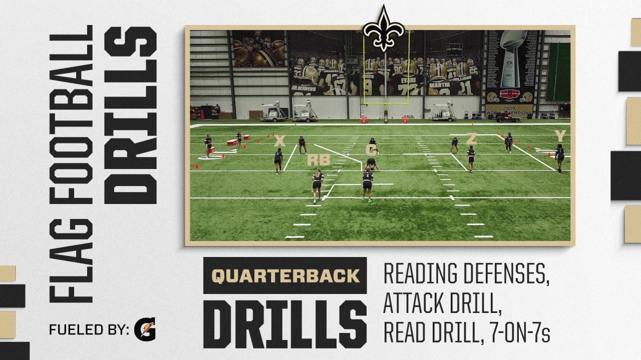 Quarterback Drills, Reading Defenses | NFL Flag Football Drills