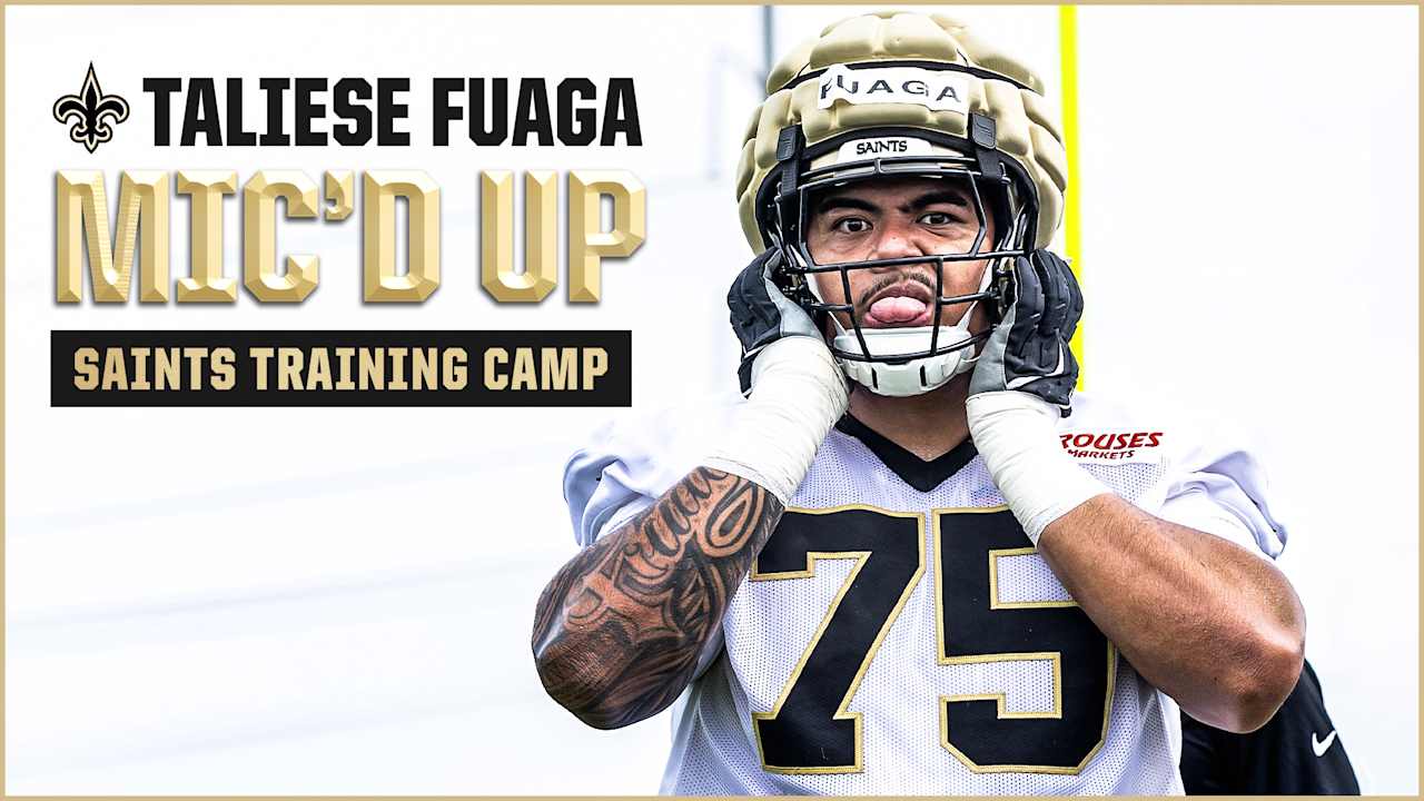 WATCH: Taliese Fuaga MIC'D UP at Saints Training Camp