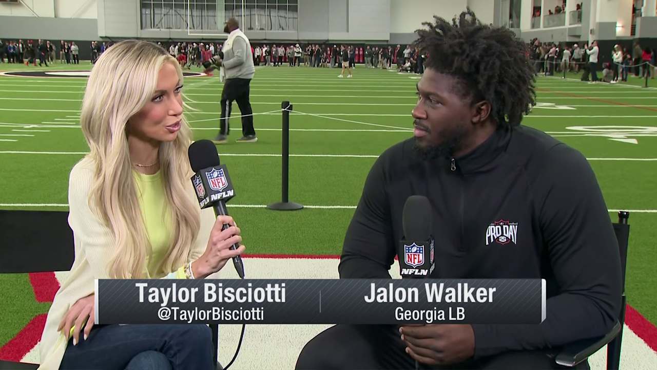 Jalon Walker talks about his 2025 NFL Draft stock at Georgia Pro Day