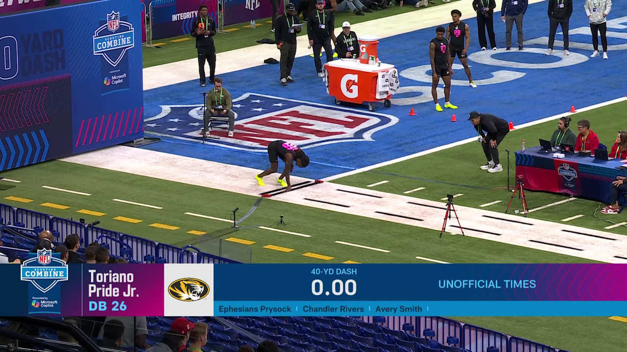 Toriano Pride Jr.'s 2026 NFL Scouting Combine Workout