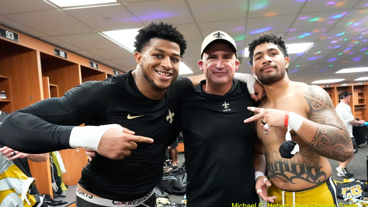Photos: Postgame Locker Room | Saints vs. Panthers | 2023 NFL Week 14