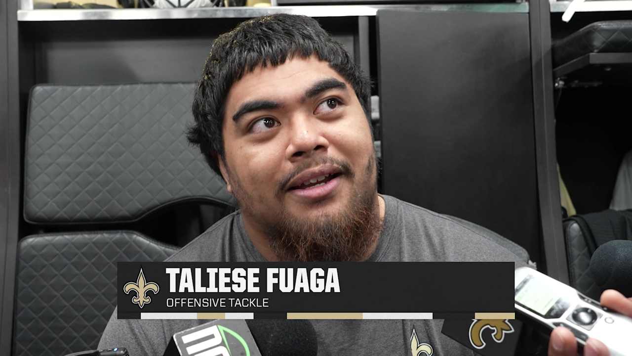 Taliese Fuaga on his rookie year, challenges | Buccaneers vs. Saints ...