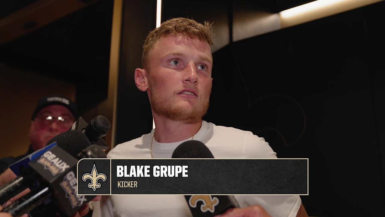 Saints K Blake Grupe Postgame after Loss to Pats
