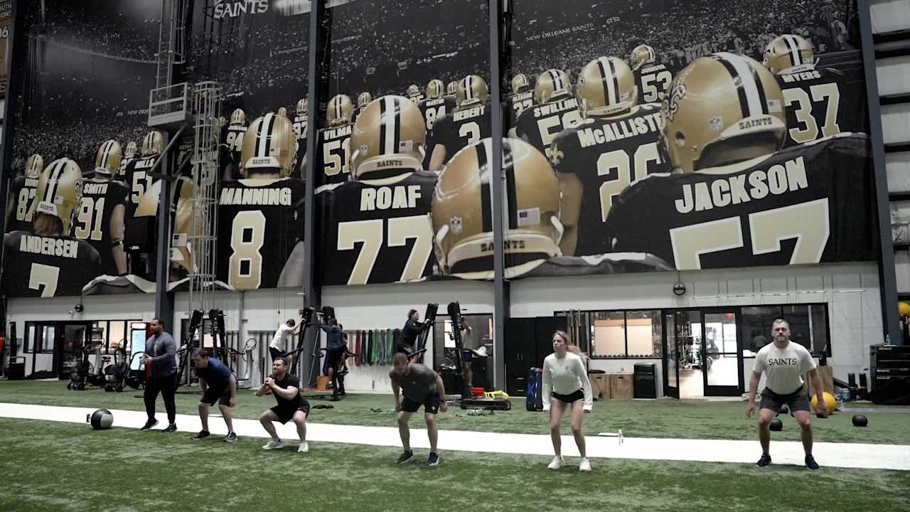 New Orleans Saints staff's offseason workout