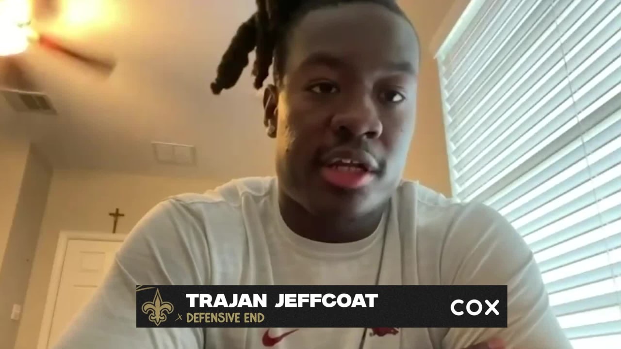 Trajan Jeffcoat's first interview with New Orleans Saints