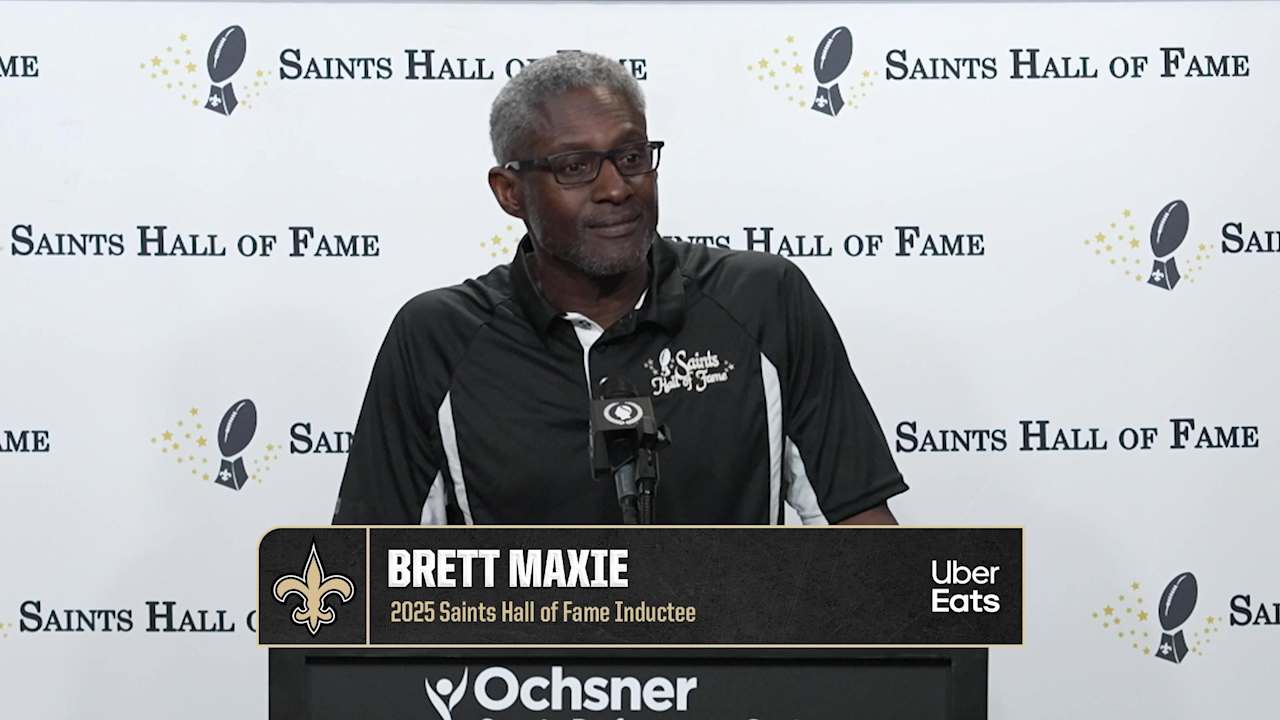 Brett Maxie speaks on induction | 2025 Saints Hall of Fame Announcement