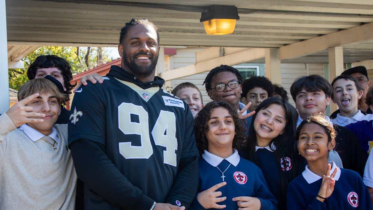 Photos: Saints, Cam Jordan host Play Football Experience at Joseph C ...