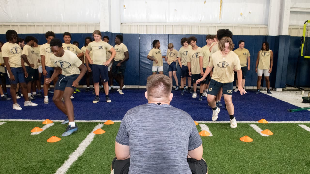 Photos: New Orleans Saints host skills clinic at Foley High School