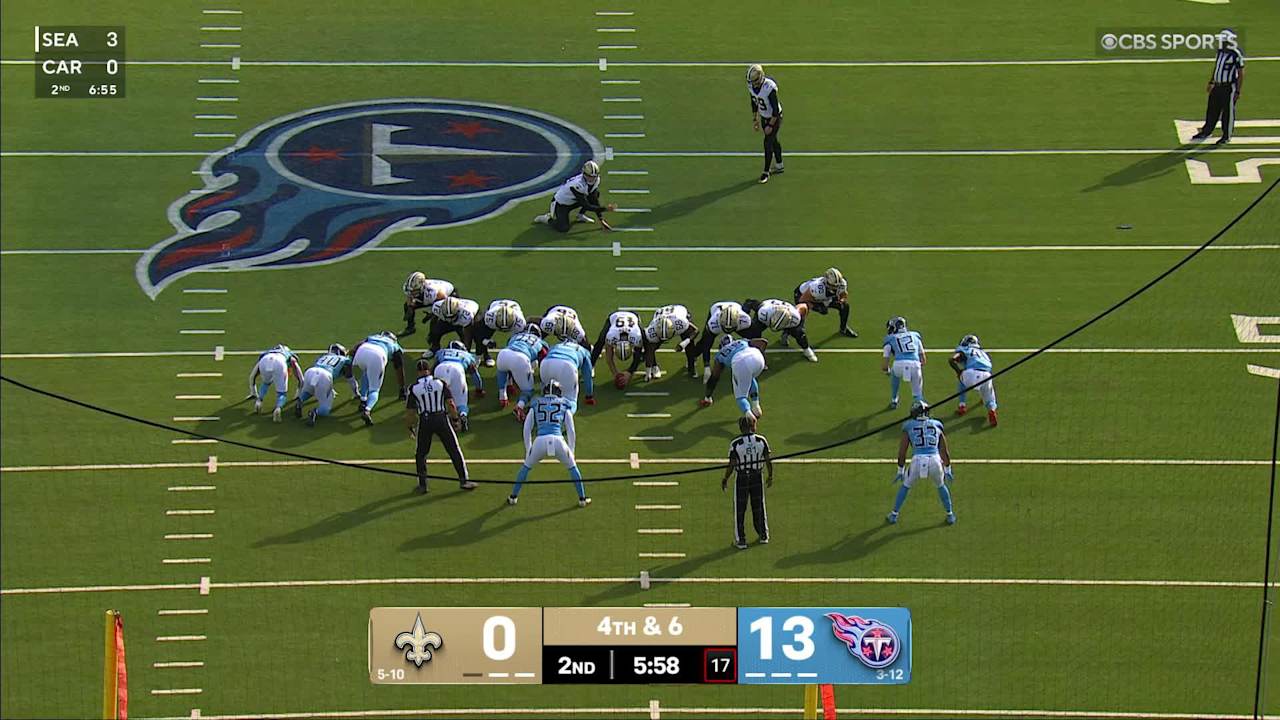 Smyth's 56-yard FG gets Saints on the board vs. Titans