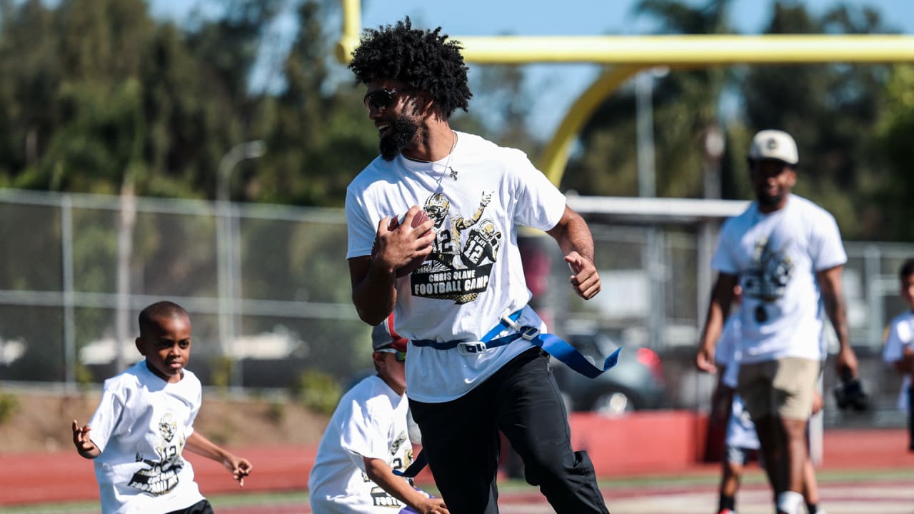 Photos: Chris Olave hosts third annual youth football camp at Mission Hills