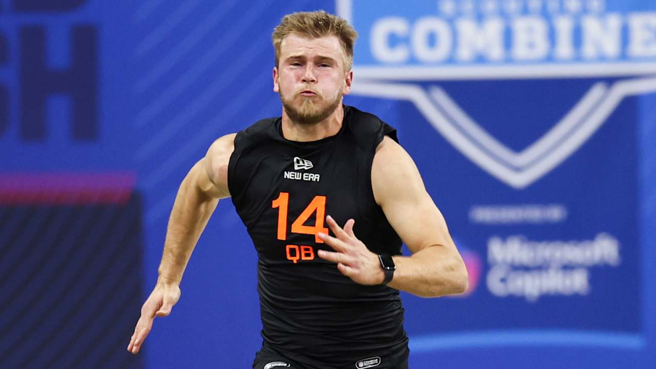 Tyler Shough runs official 4.63-second 40-yard dash at 2025 combine