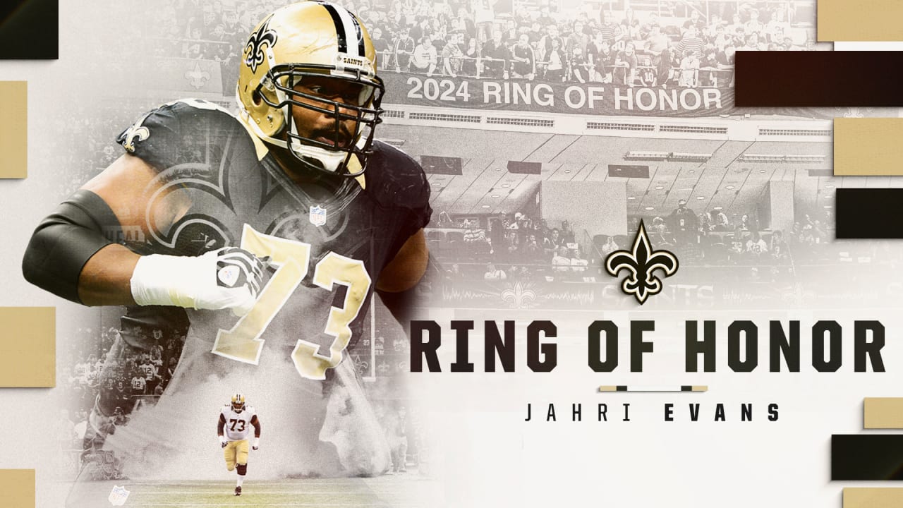 Jahri Evans to be inducted into New Orleans Saints Ring of Honor at halftime of Saints-Browns ...