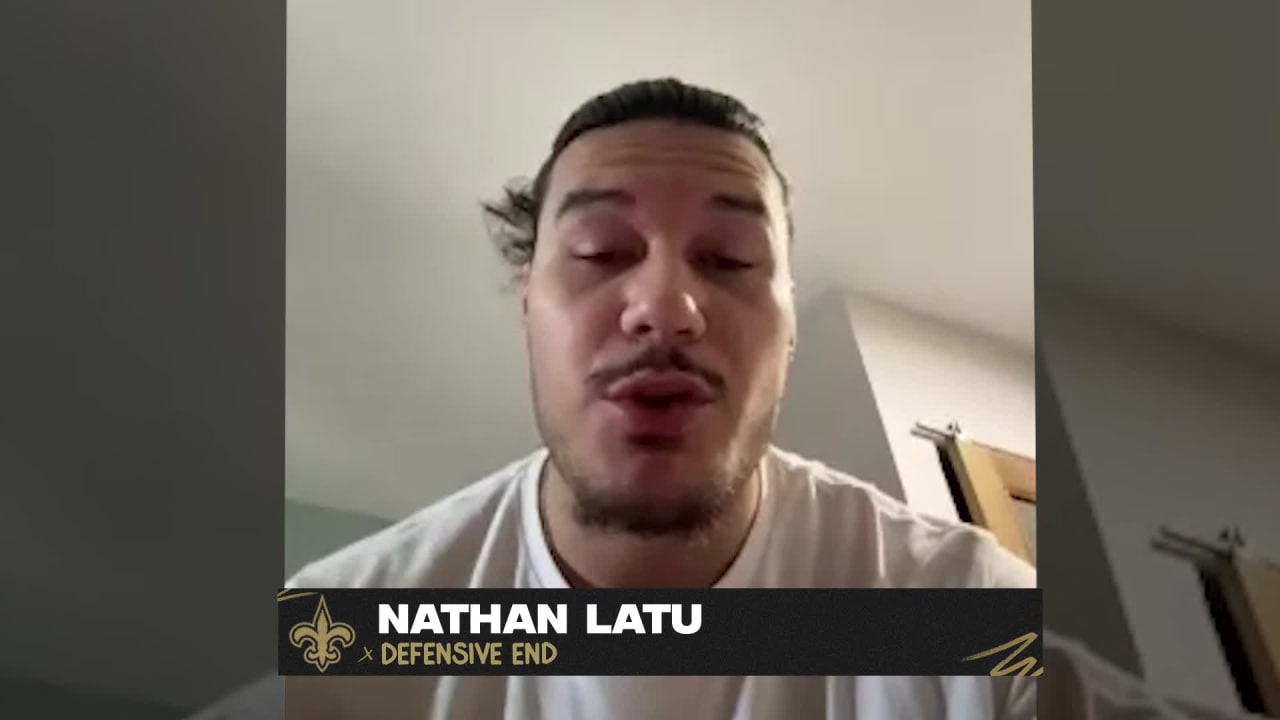 Nathan Latu's first interview with New Orleans Saints