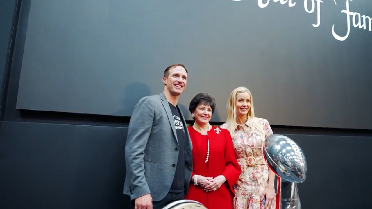 Drew Brees and family return to New Orleans for Saints Hall of Fame ...