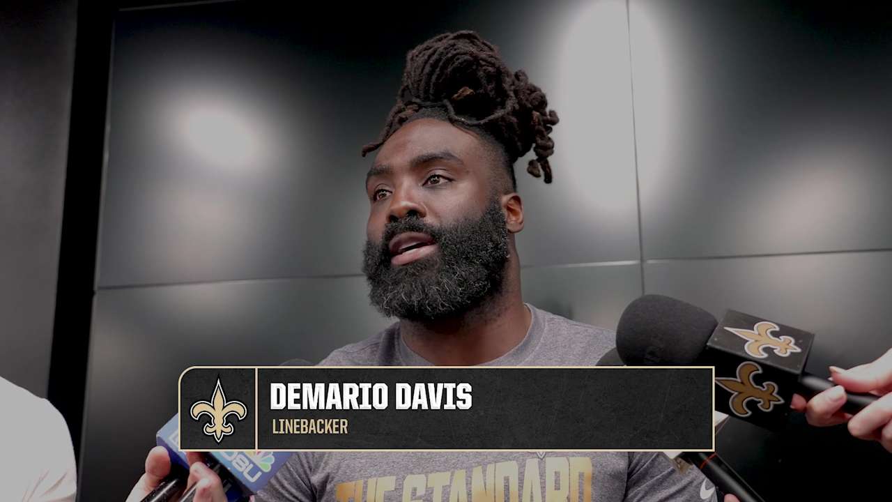 Demario Davis on Rico Dowdle, creating takeaways | Saints vs. Panthers Week 10