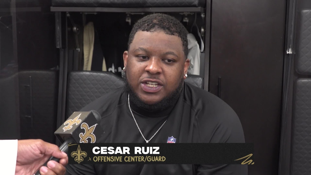 Cesar Ruiz talks red zone improvement, Panthers' defense 12/6/2023