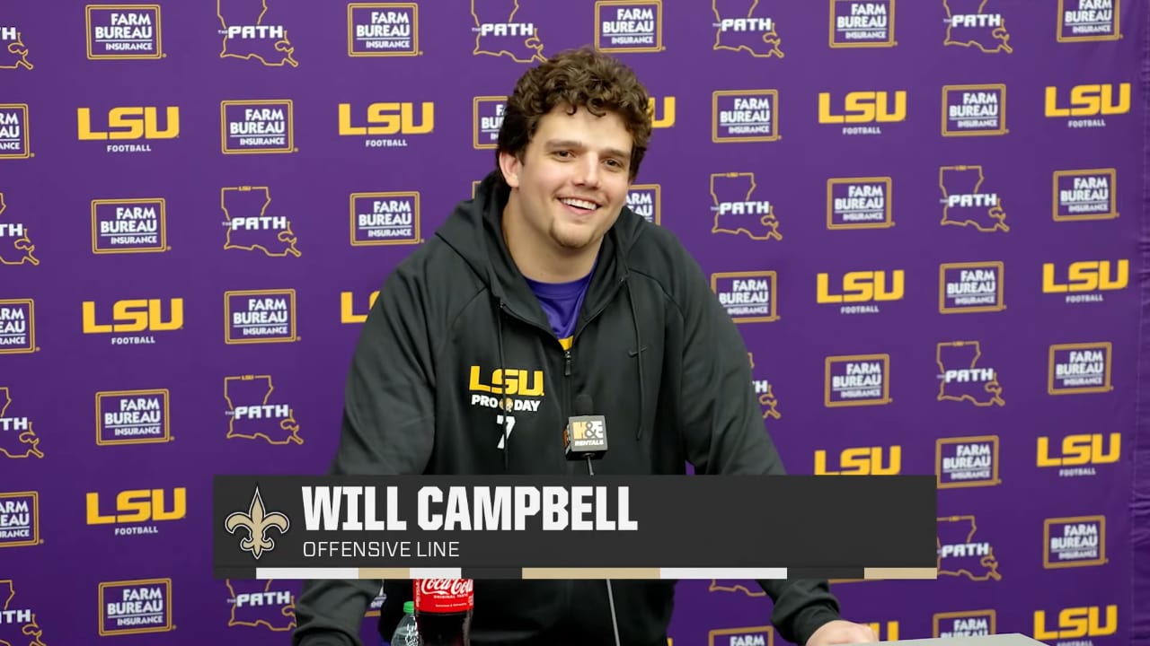 LSU Pro Day 2025: OT Will Campbell talks 2025 NFL Draft