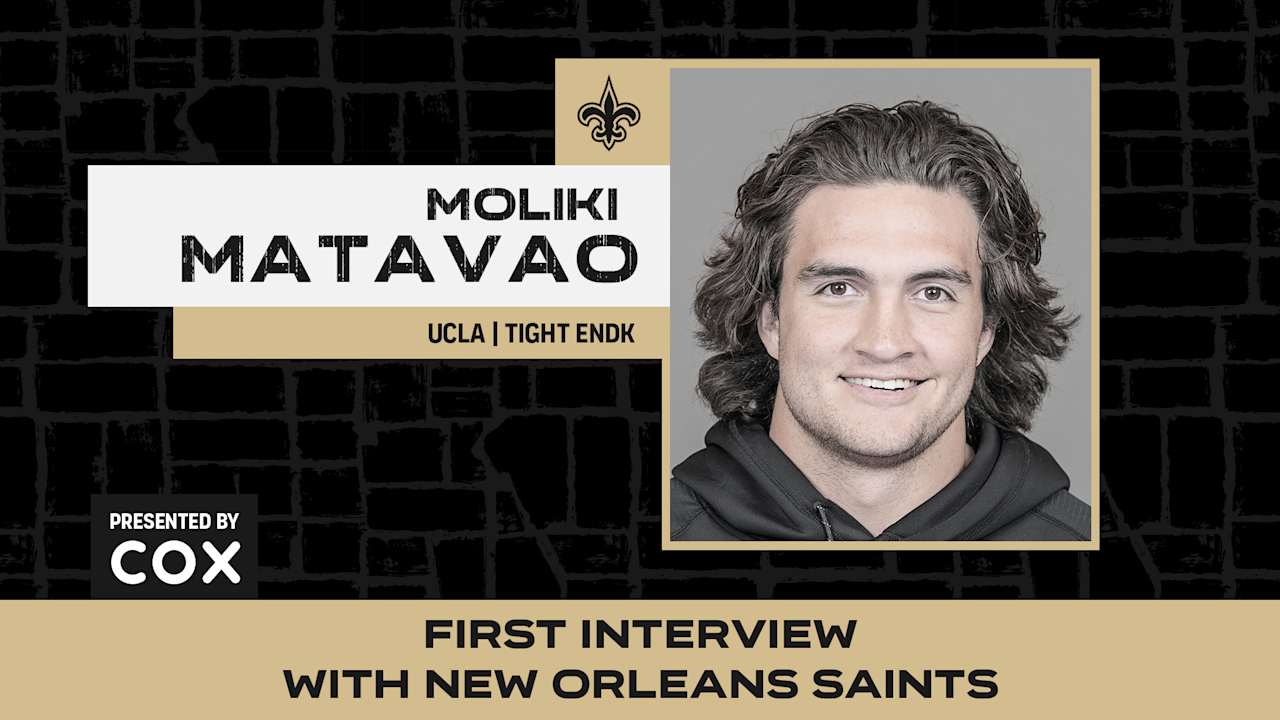 2025 NFL Draft: Moliki Matavao's First Interview with the Saints