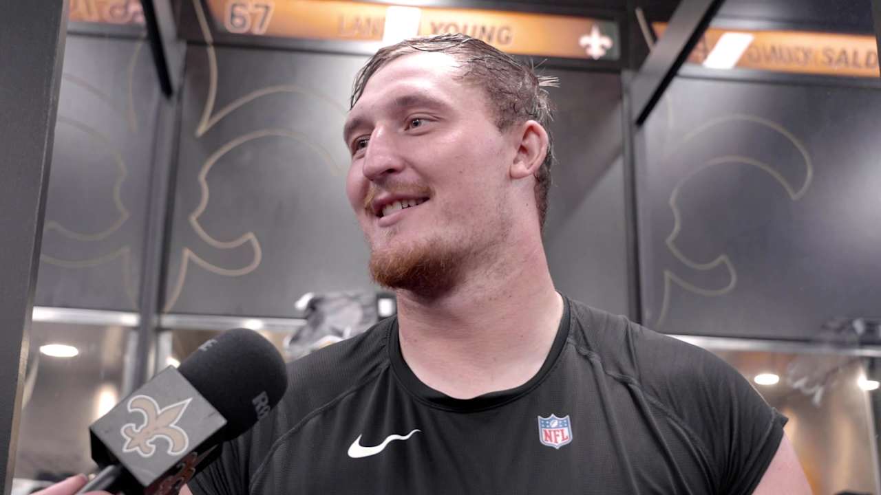 Landon Young on Micah Parsons, playing guard and tackle | Saints vs ...