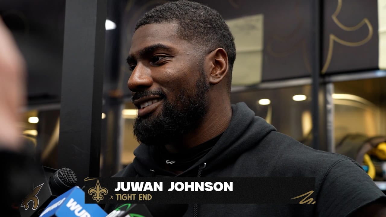 Juwan Johnson talks playing again, Bears defense | Saints vs Bears 2023 NFL Week 9