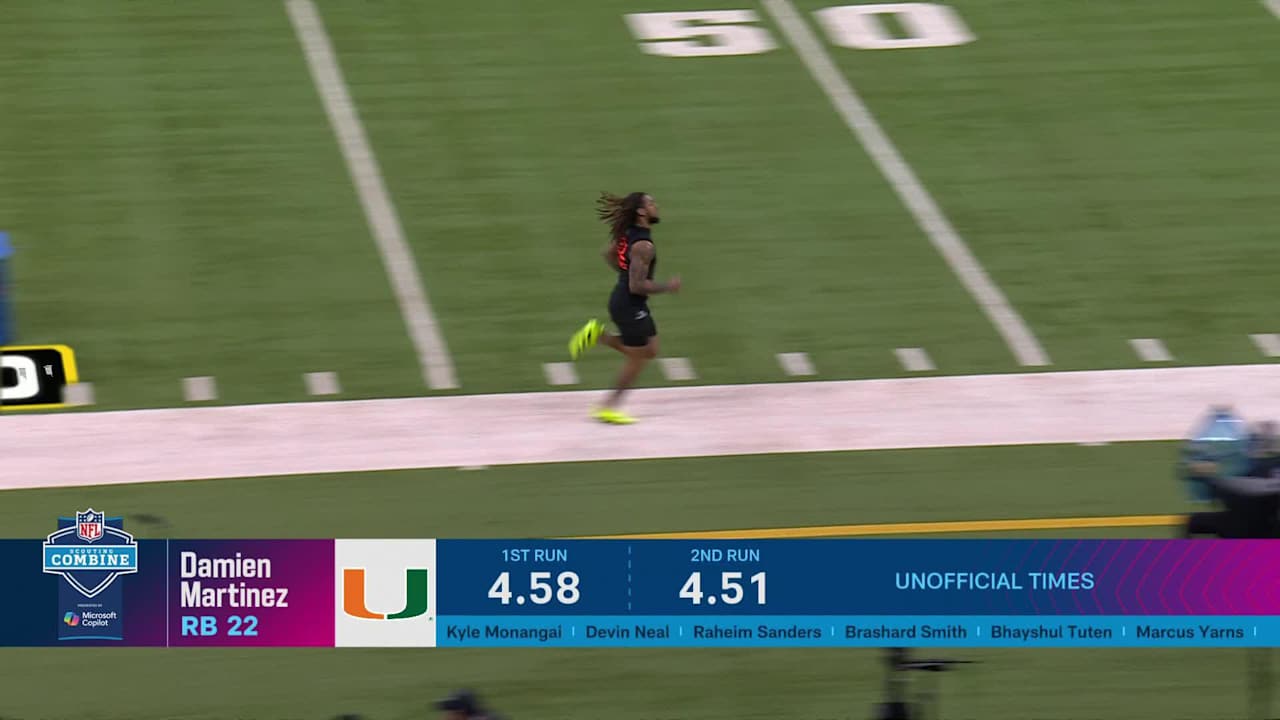 Kansas Running Back Devin Neal Runs 4.58 40-Yard Dash - 2025 NFL Combine