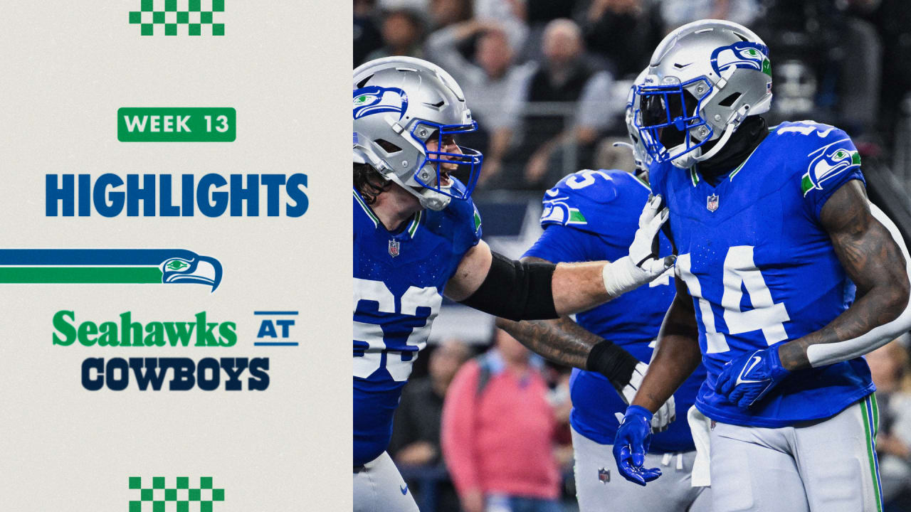 2023 Week 13 Seahawks at Cowboys Geno Smith Finds DK Metcalf For 1-Yard ...