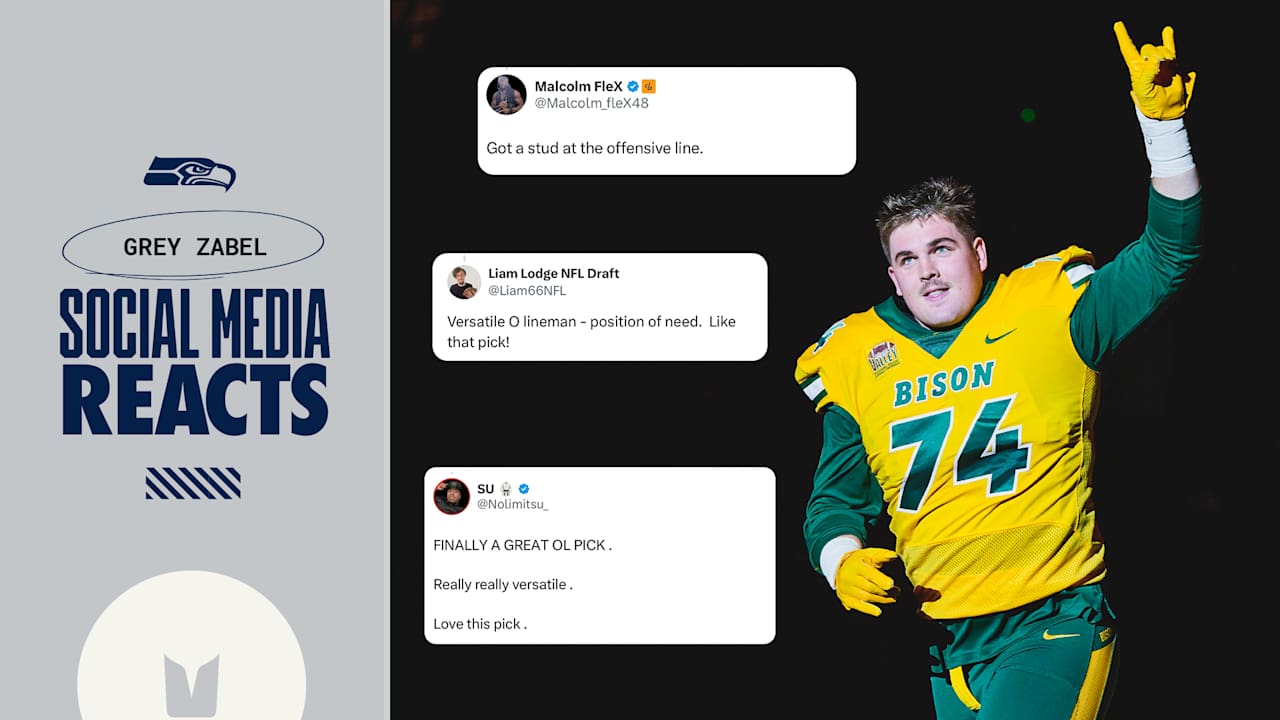 Social Media Reacts: Seahawks Draft Grey Zabel