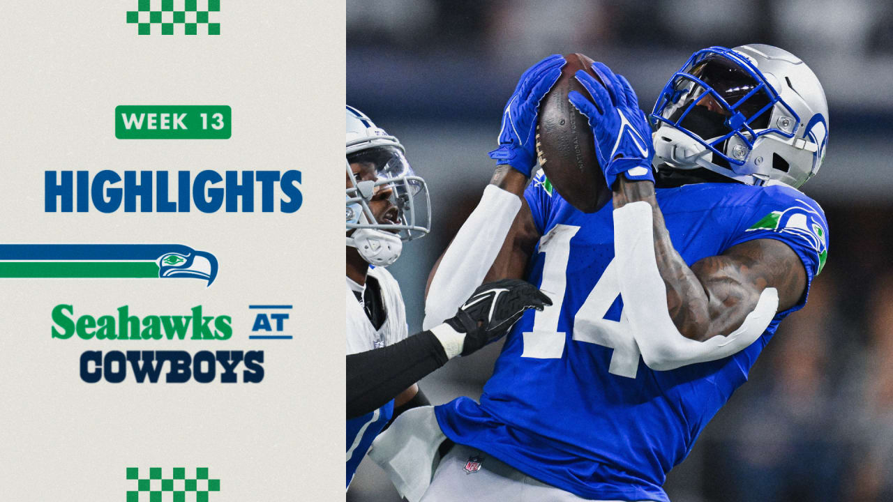 2023 Week 13 Seahawks at Cowboys Geno Smith Throws 34-Yard Pass To DK ...