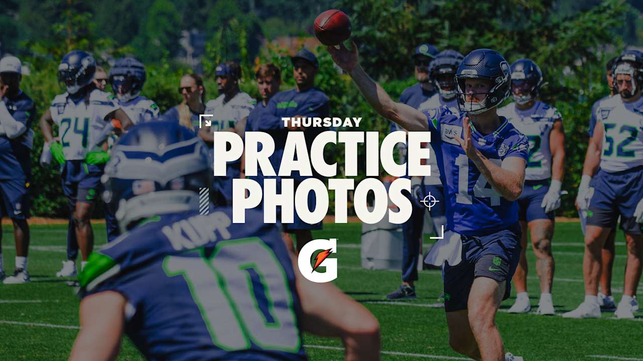 PHOTOS: Seahawks Hit The Field For Day 2 Of Training Camp