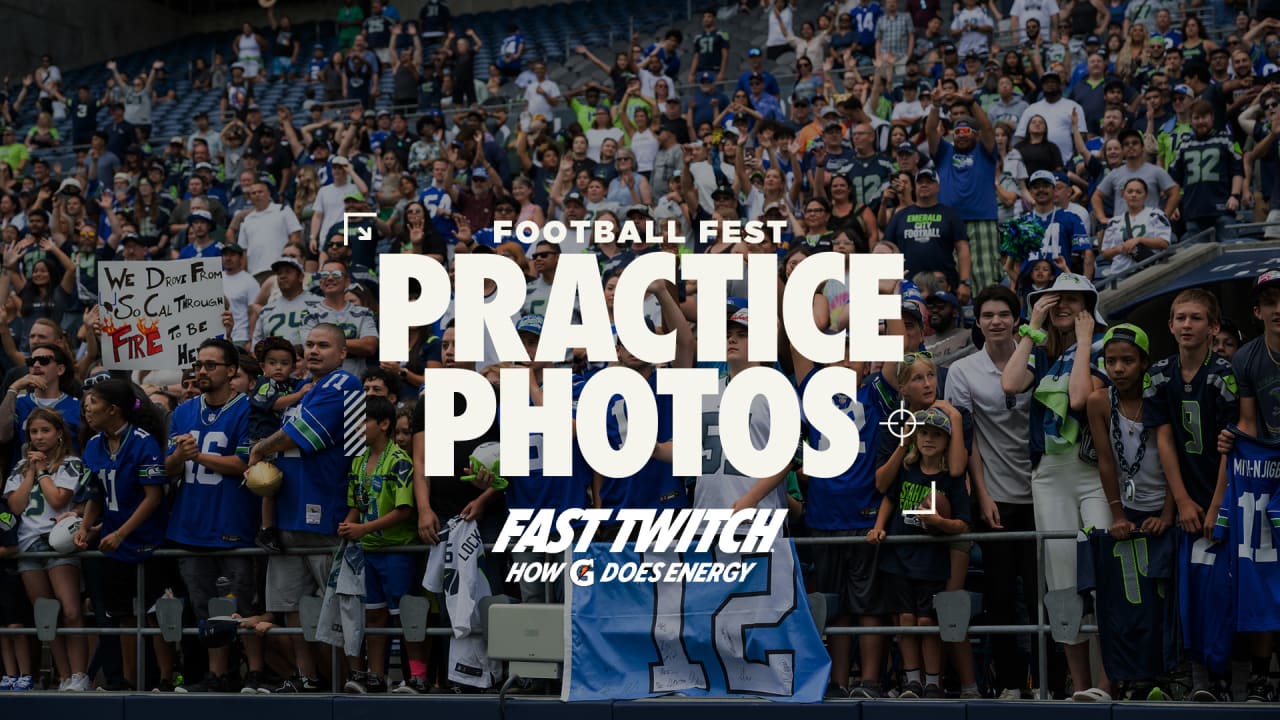 PHOTOS: Seahawks Practice At Lumen Field For Football Fest