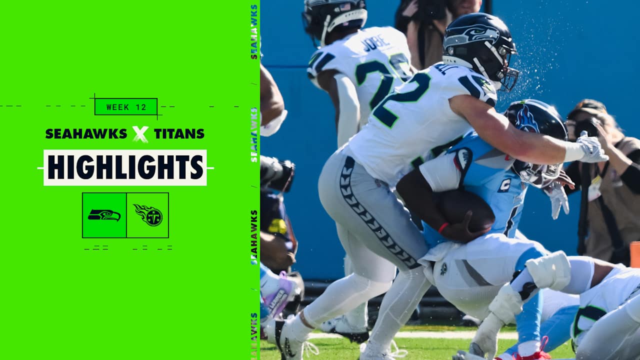 Patrick O'Connell Sacks Cam Ward Highlight - 2025 Week 12 Seahawks at Titans