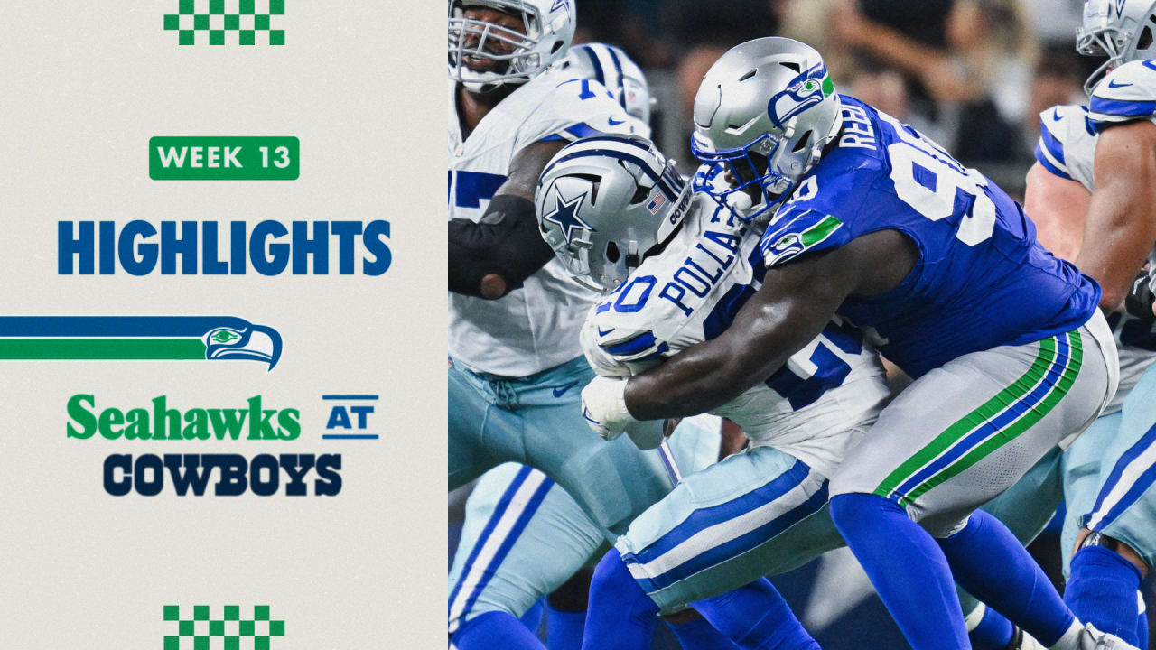 2023 Week 13 Seahawks at Cowboys Jarran Reed Brings Down Tony Pollard ...