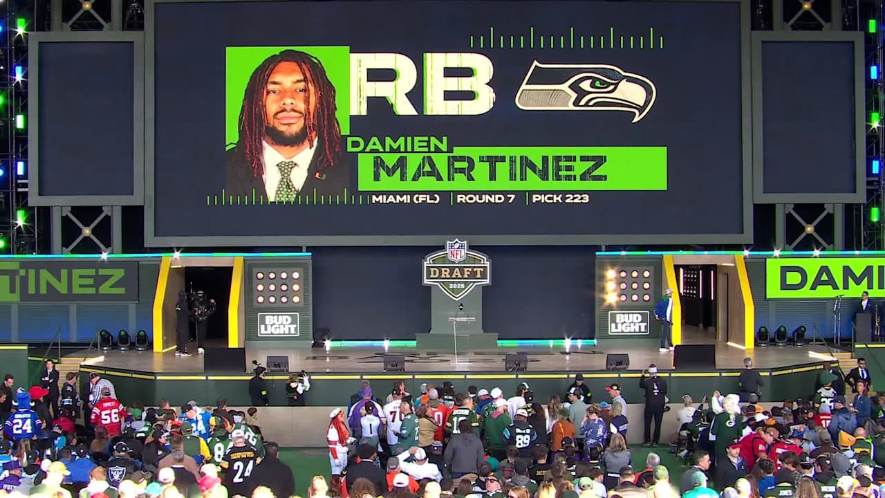 Seahawks Select Miami Running Back Damien Martinez With Pick No. 223 In ...