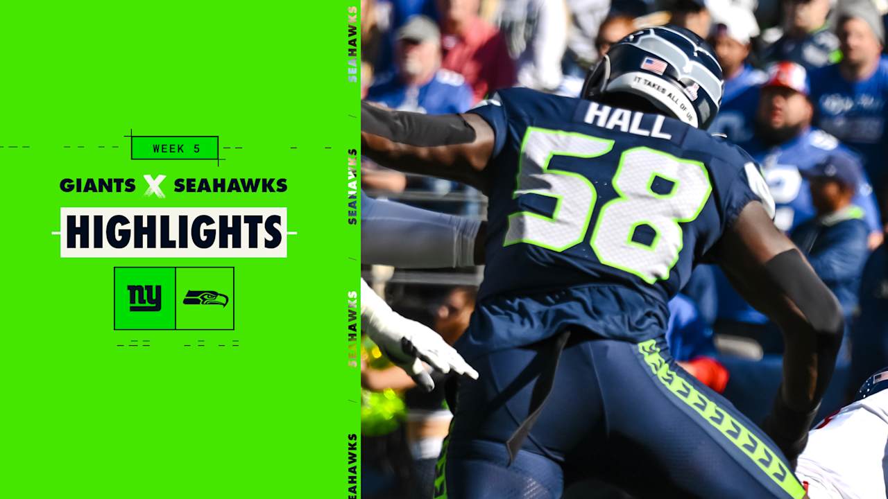 Derick Hall Sacks Daniel Jones Highlight - 2024 Week 5 Seahawks vs. Giants