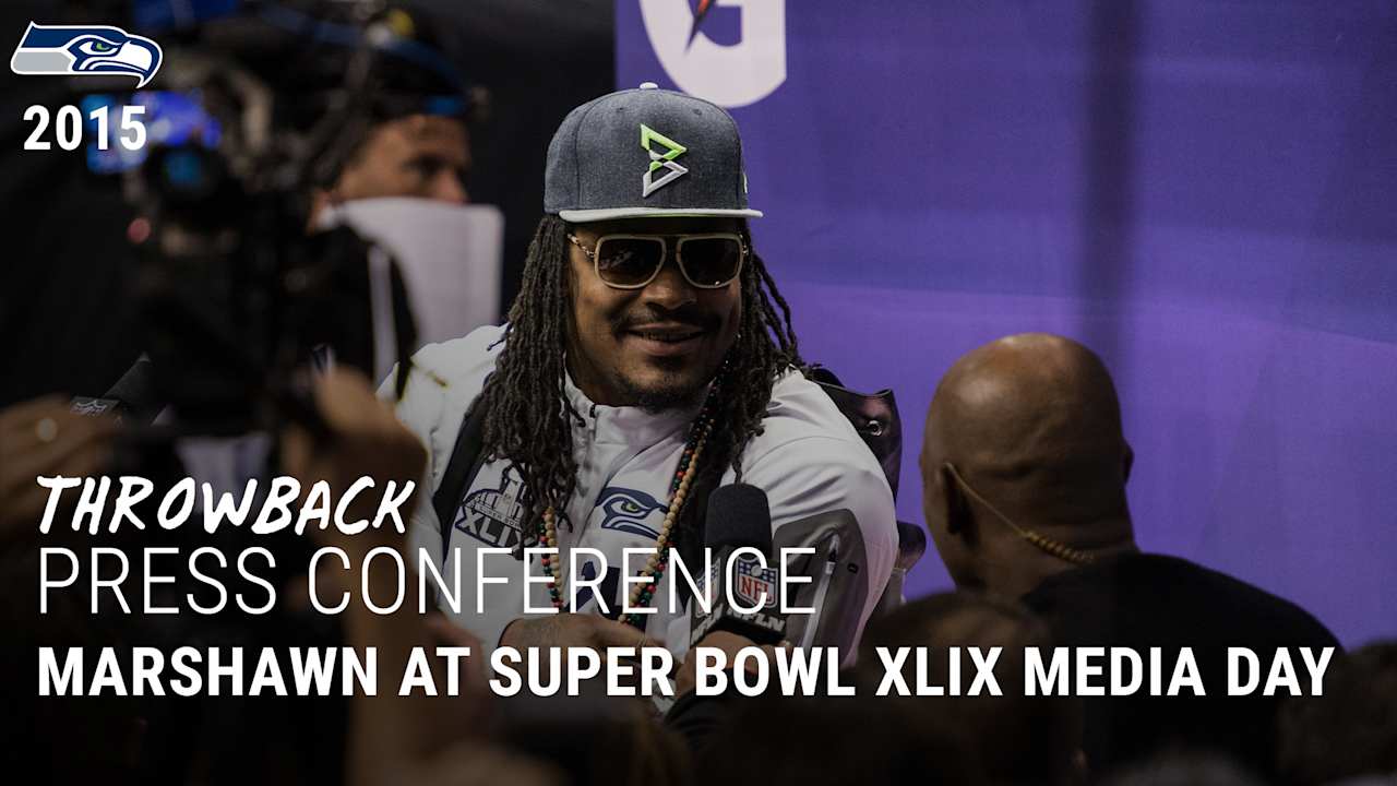"I'm Here So I Won't Get Fined" - Marshawn Lynch Super Bowl XLIX Media Day Press Conference