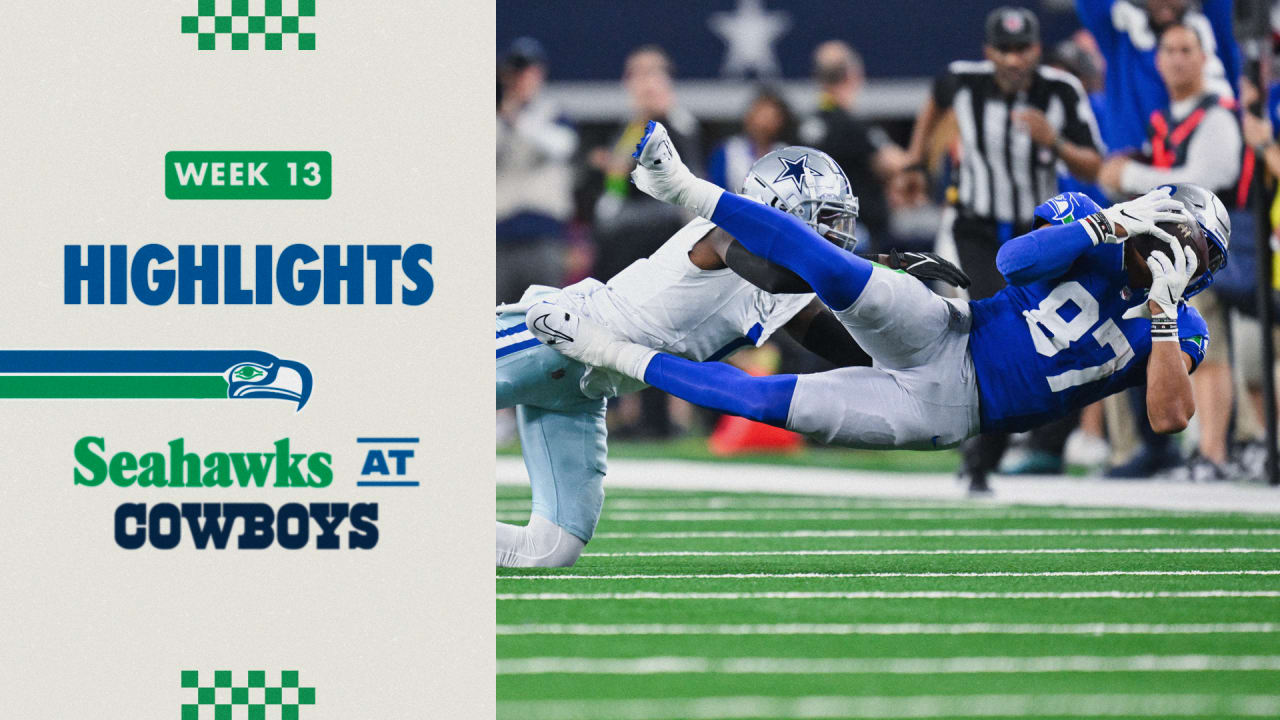 2023 Week 13 Seahawks at Cowboys Noah Fant Lays Out For Spinning 25 ...