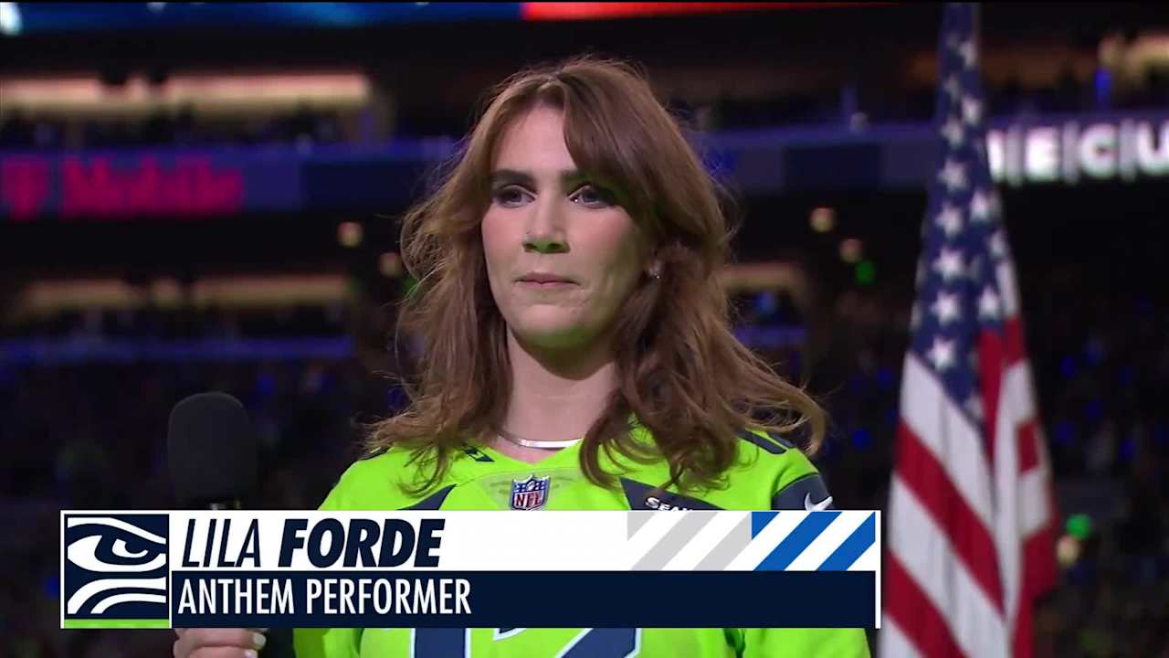 Lila Forde Sings National Anthem Prior To Kickoff Of Seahawks vs ...