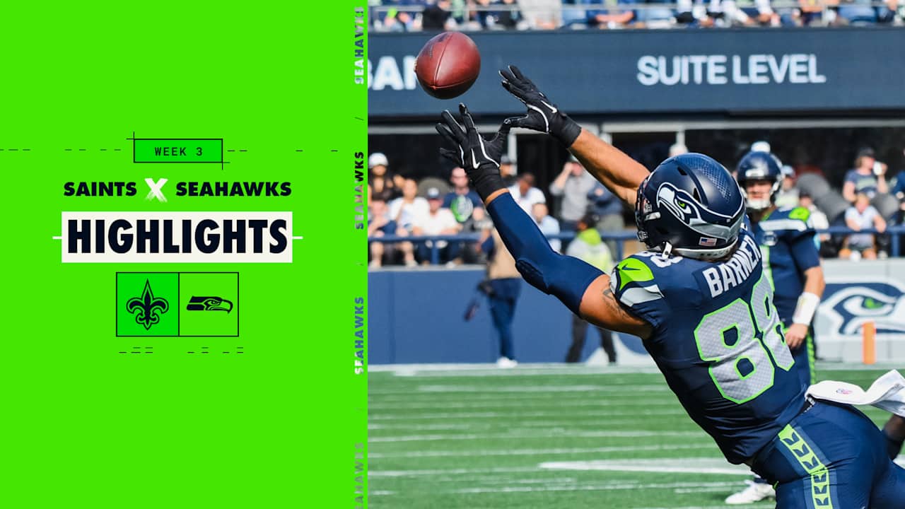 Sam Darnold Delivers To Leaping AJ Barner For 23 Yards Highlight - 2025 ...