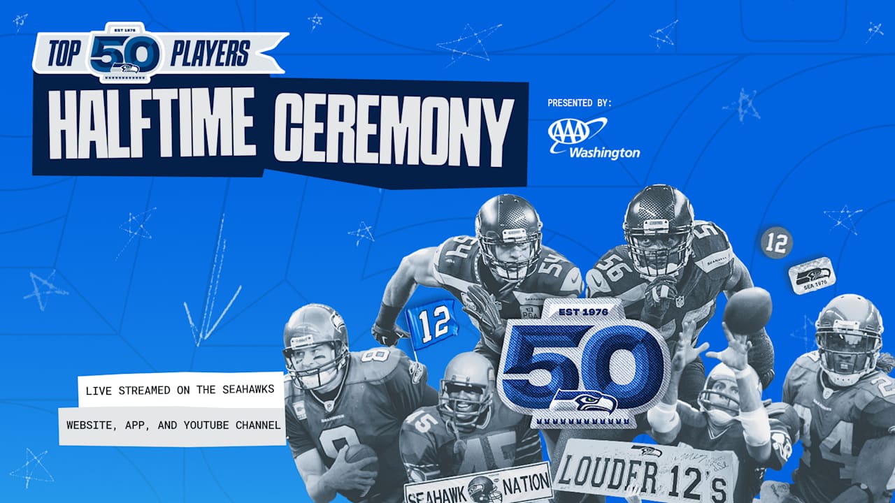 Seahawks Celebrate Top 50 Players At Halftime Of Week 5