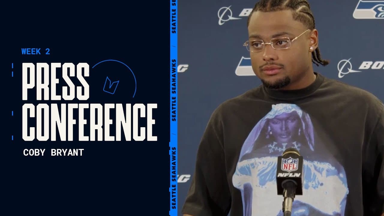 Coby Bryant Postgame Press Conference - 2025 Week 2