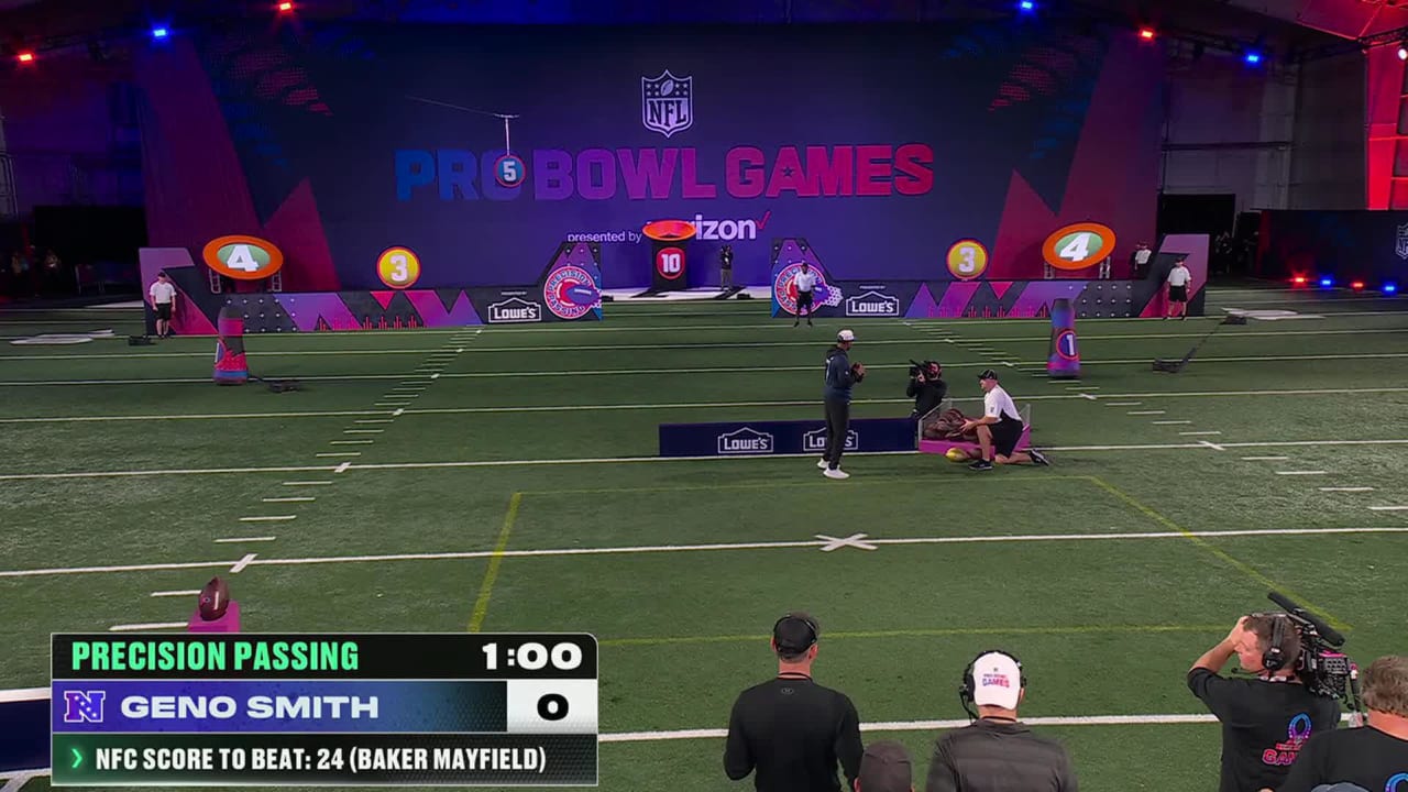 Geno Smith's First Round Of Precision Passing Challenge Pro Bowl Games ...