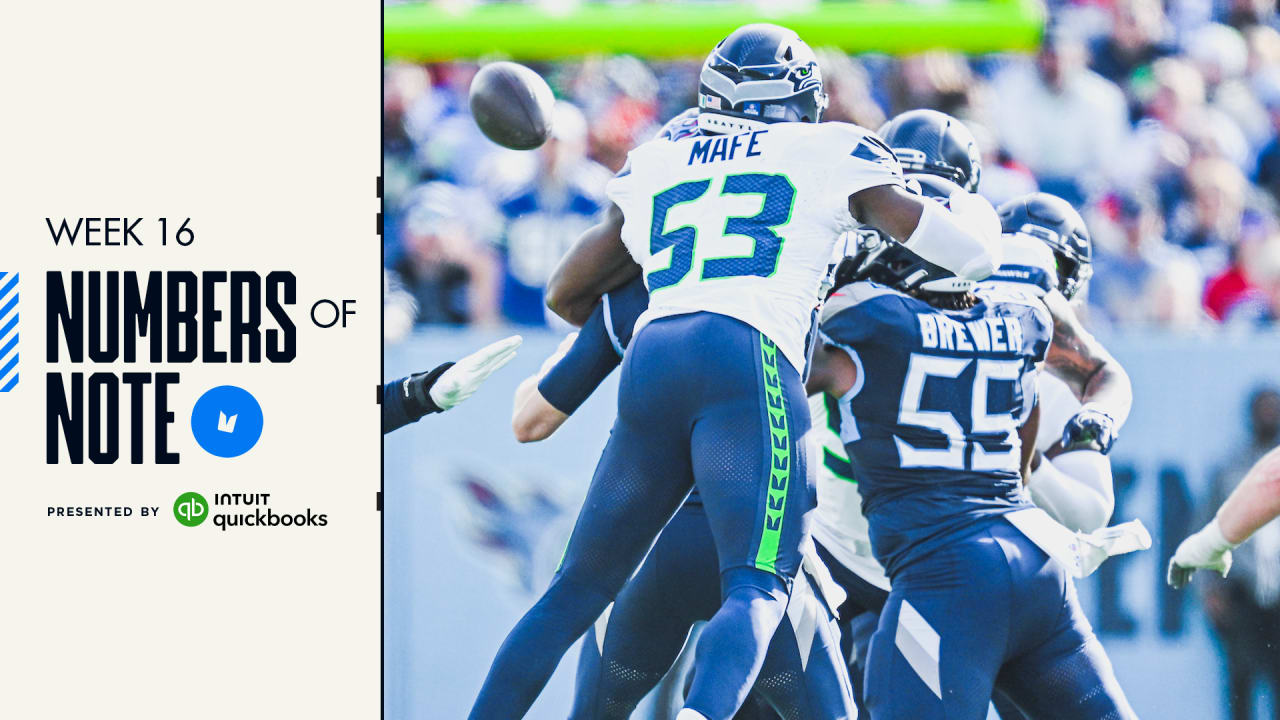 5 Numbers Of Note From The Seahawks’ Week 16 Win In Tennessee
