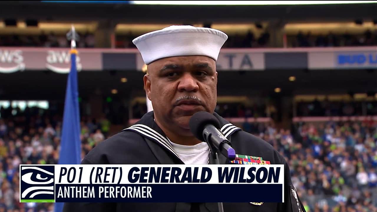 Navy Petty Officer First Class (ret.) Generald Wilson Performs National ...