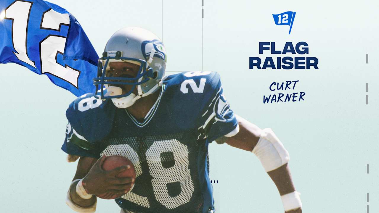 PHOTOS: Seahawks Legend Curt Warner Raises The Flag For Preseason Week 2