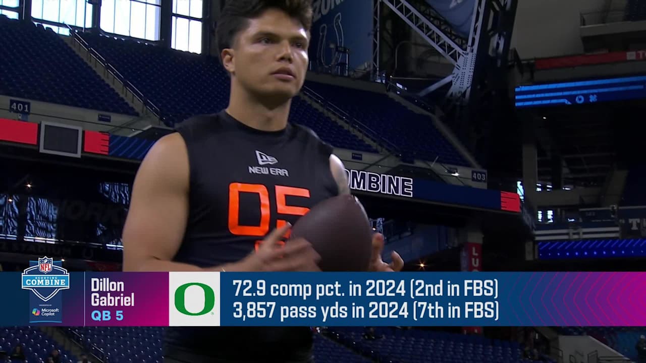 Oregon Quarterback Dillon Gabriel's 2025 NFL Scouting Combine Workout