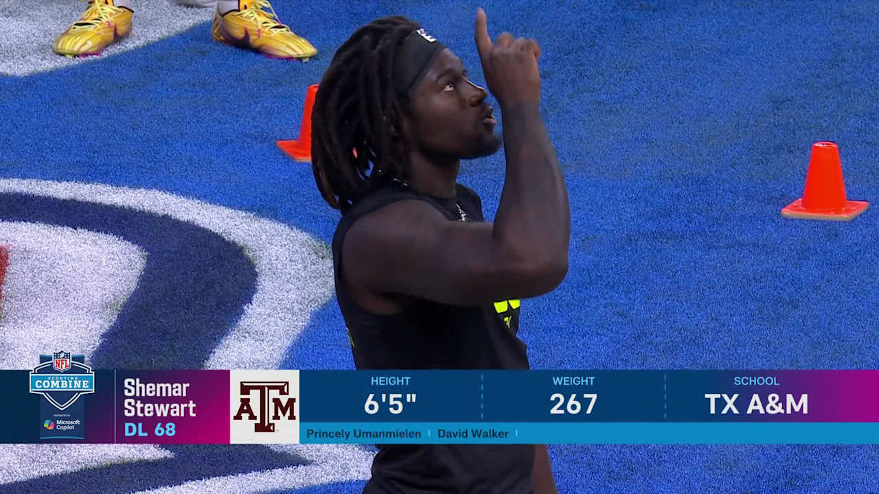 Texas A&M Defensive End Shemar Stewart 40-Yard Dash - 2025 NFL Combine