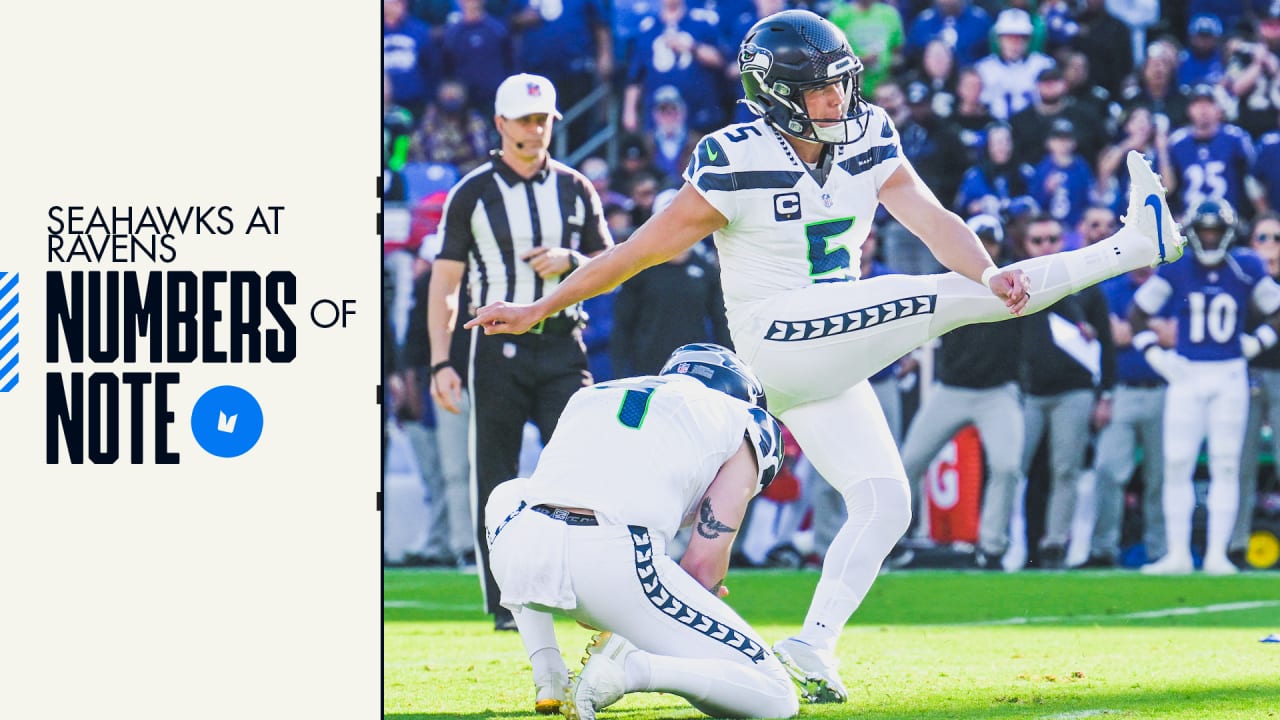 Numbers of Note From The Seahawks At Ravens