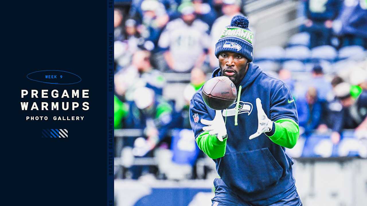 PHOTOS: Best Shots From Seahawks Warmups At Lumen Field For Week 9 vs. Rams